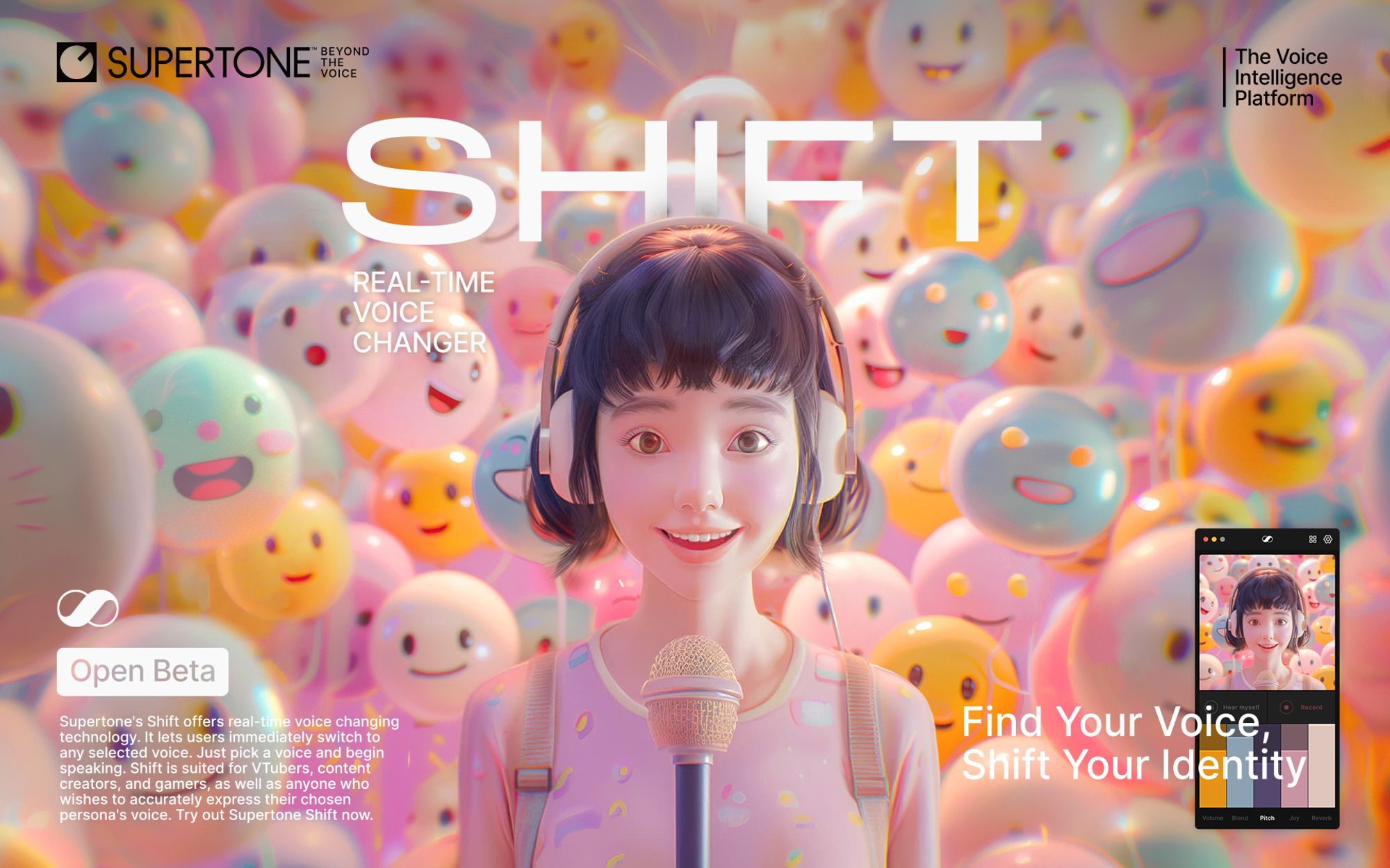 Supertone Shift：实时语音变换器 将你的声音变成各种角色和性别的声音 – XiaoHu.AI学院